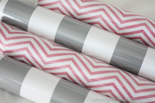 Grey chevron wrapping paper store